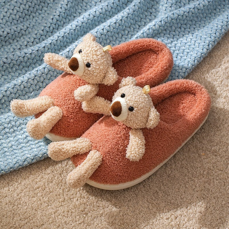 Teddy Plush Slippers – UrbanVinta